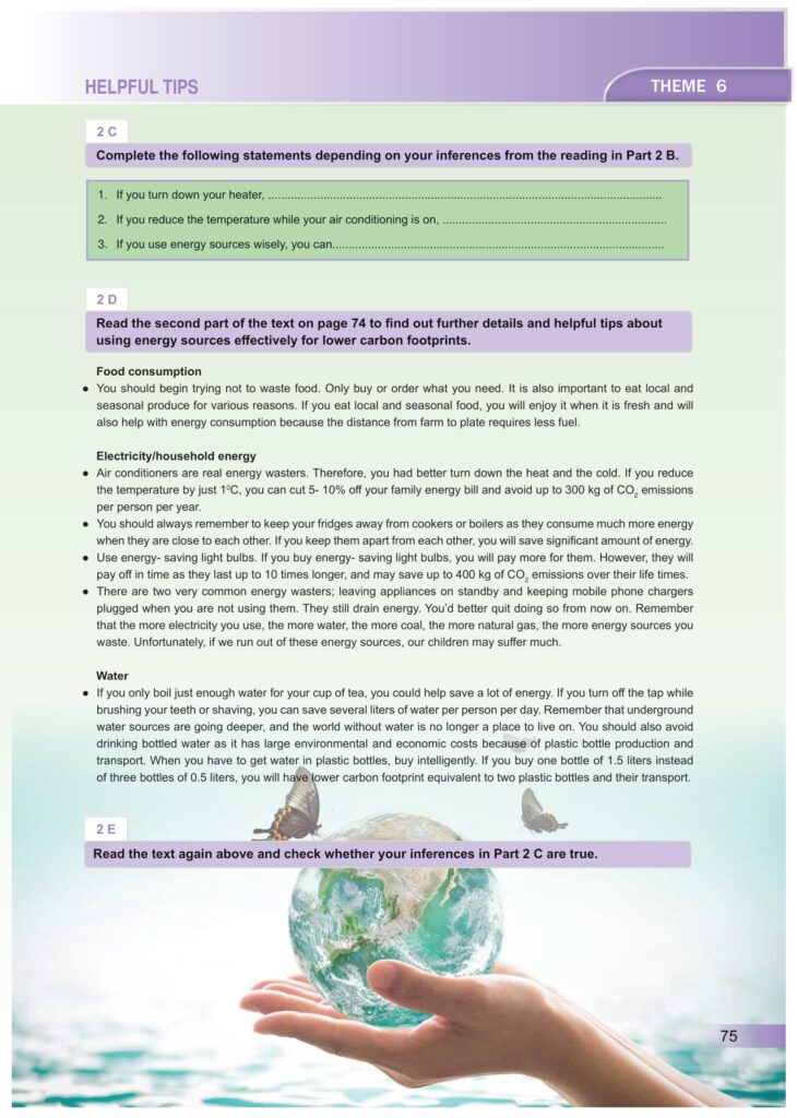 10. Sınıf İngilizce Count Me In Meb Yayınları Sayfa 75 Cevapları ...