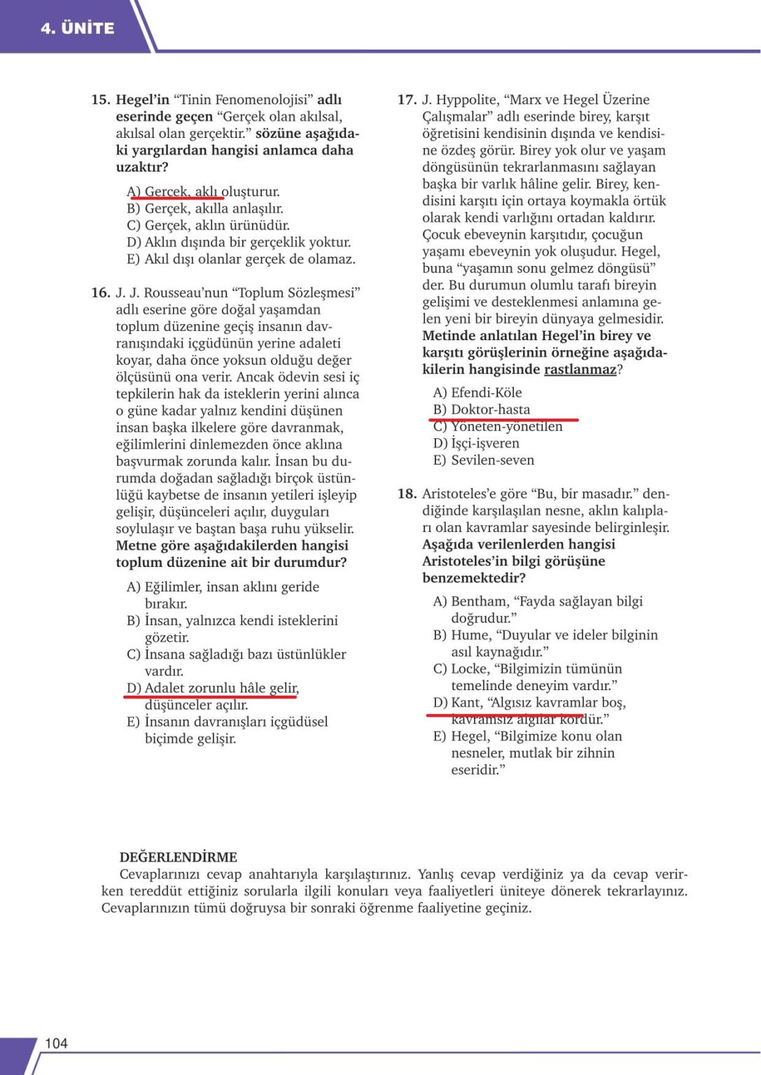 11. Sınıf Felsefe Meb Yayınları Sayfa 104 Cevapları ... 11. Sınıf Felsefe Meb Yayınları Sayfa 104 Cevapları ...