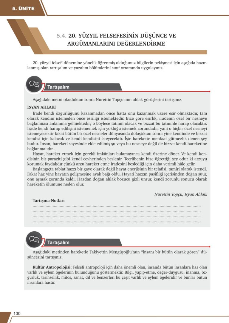 11. Sınıf Felsefe Meb Yayınları Sayfa 130 Cevapları – derskitabicevaplarim.com