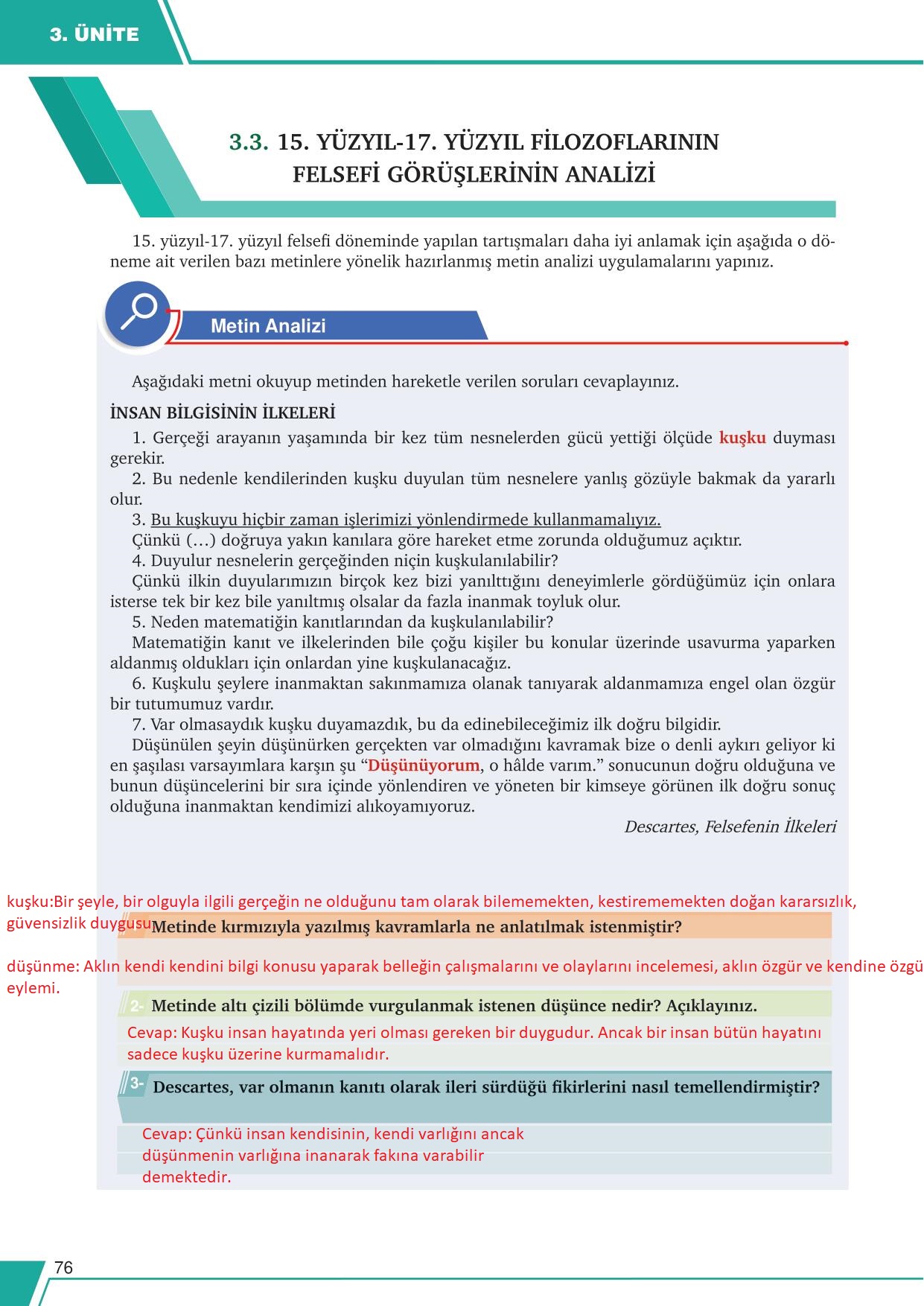 11. Sınıf Felsefe Meb Yayınları Sayfa 76 Cevapları – derskitabicevaplarim.com