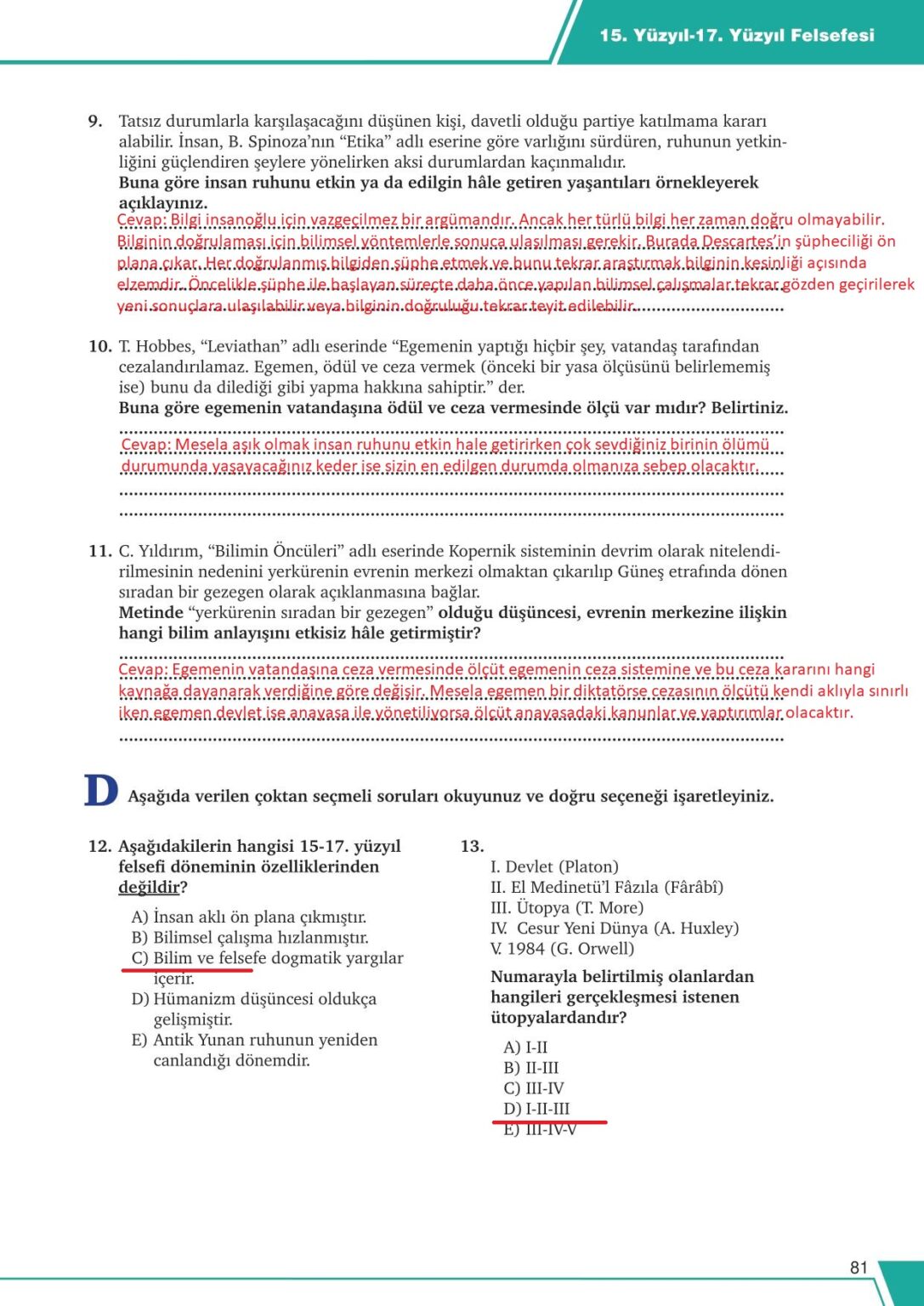 11. Sınıf Felsefe Meb Yayınları Sayfa 81 Cevapları – derskitabicevaplarim.com