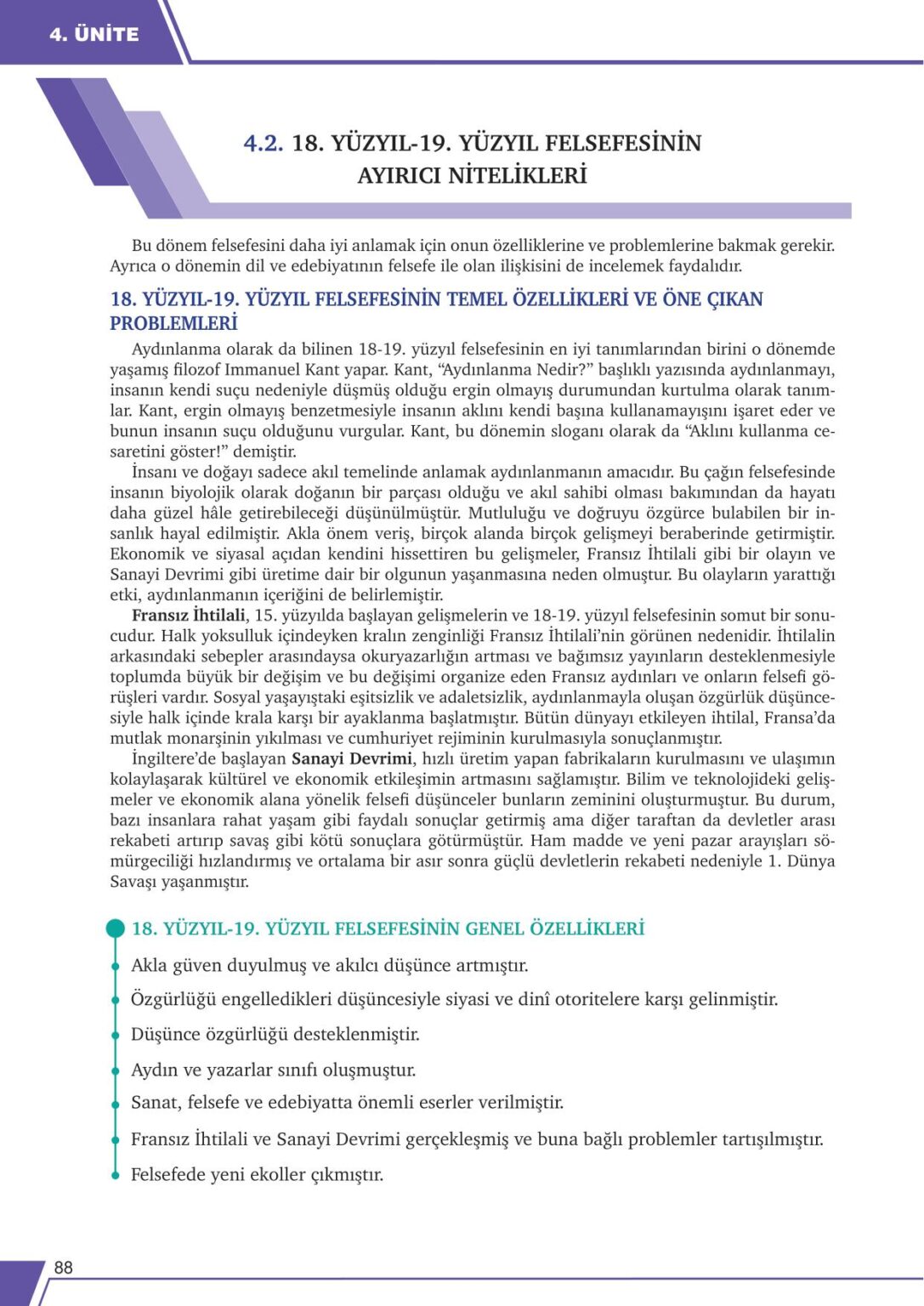 11. Sınıf Felsefe Meb Yayınları Sayfa 88 Cevapları - derskitabicevaplarim.com