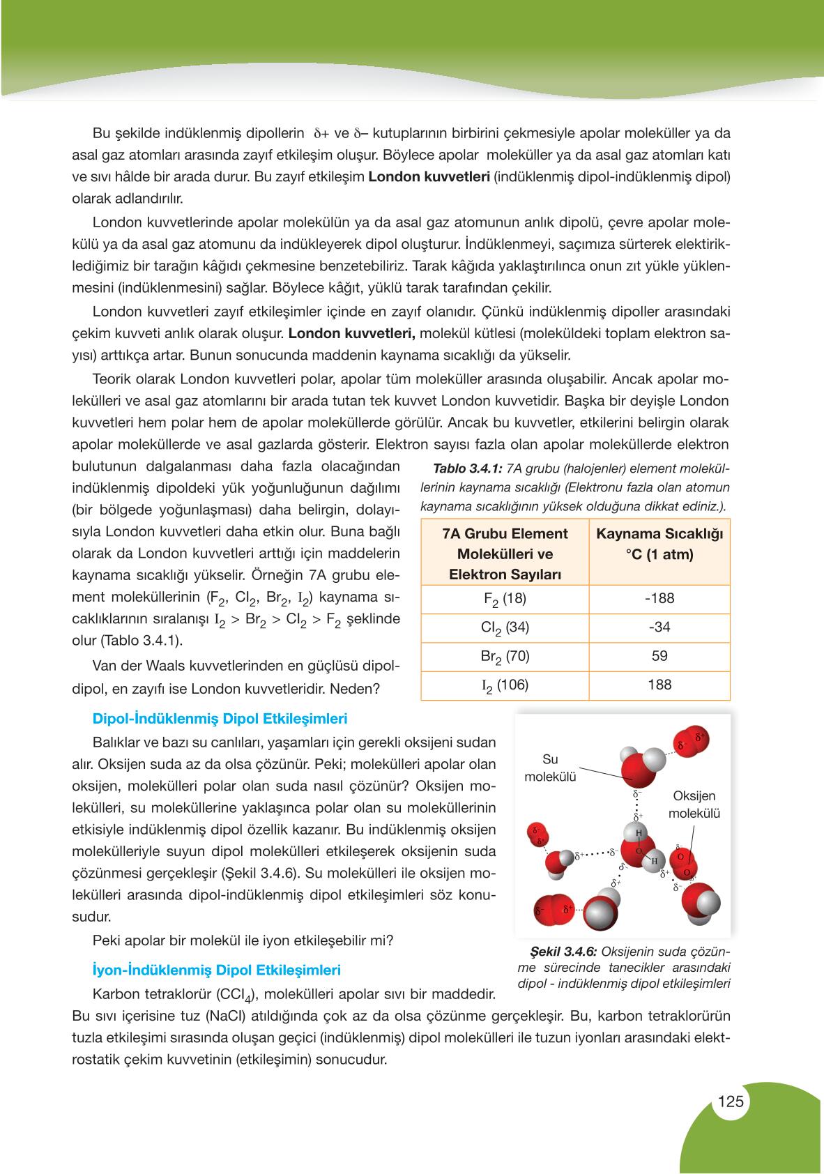 9. Sınıf Kimya Ders Kitabı Pasifik Yayınları Sayfa 125 Cevapları – derskitabicevaplarim.com