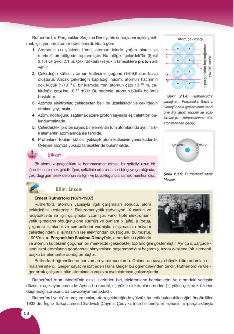9. Sınıf Kimya Ders Kitabı Pasifik Yayınları Sayfa 58 Cevapları – derskitabicevaplarim.com