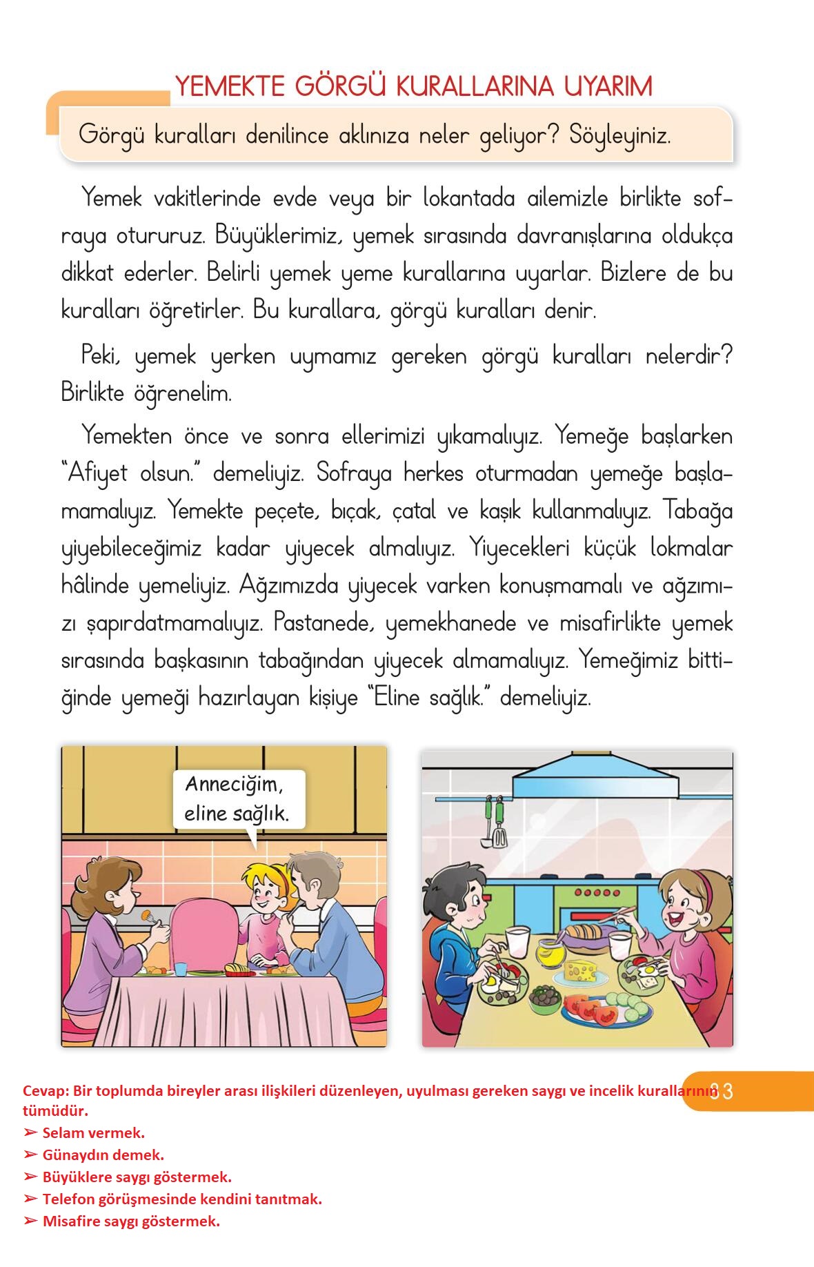 2. Sınıf Hayat Bilgisi Ata Yayıncılık Sayfa 83 Cevapları ...