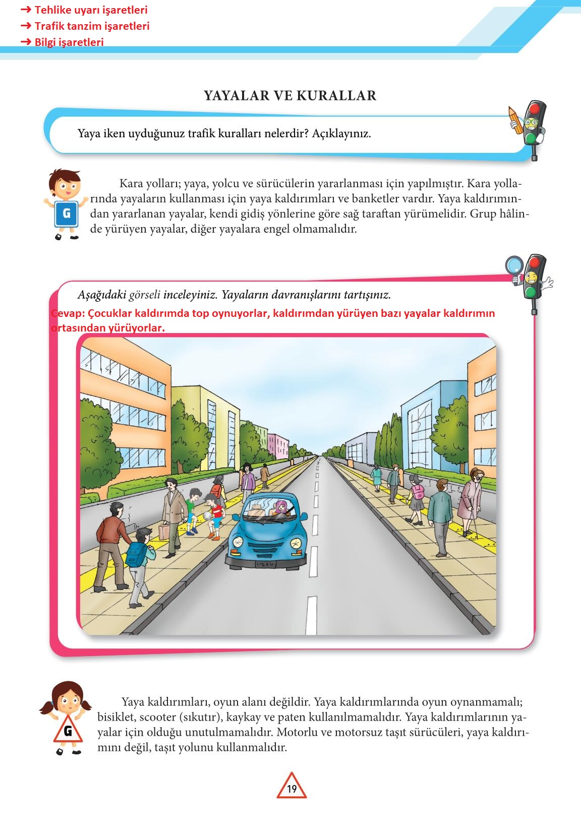 4. Sınıf Trafik Güvenliği Meb Yayınları Sayfa 19 Cevapları ...