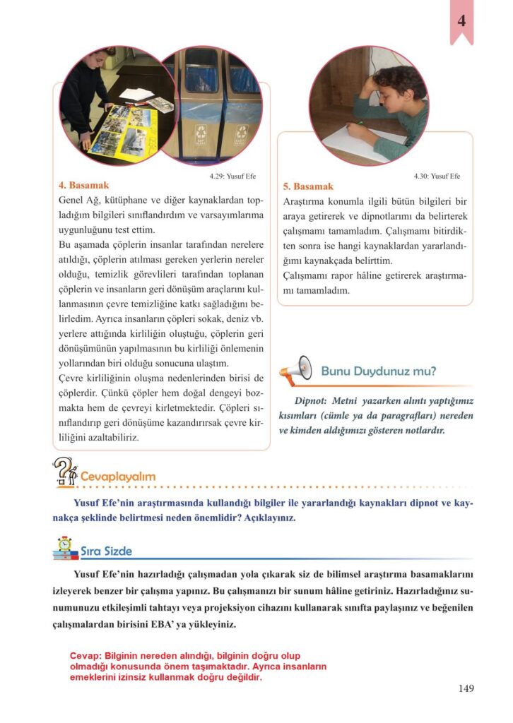 6. Sınıf Sosyal Bilgiler Meb Yayınları Sayfa 149 Cevapları ...