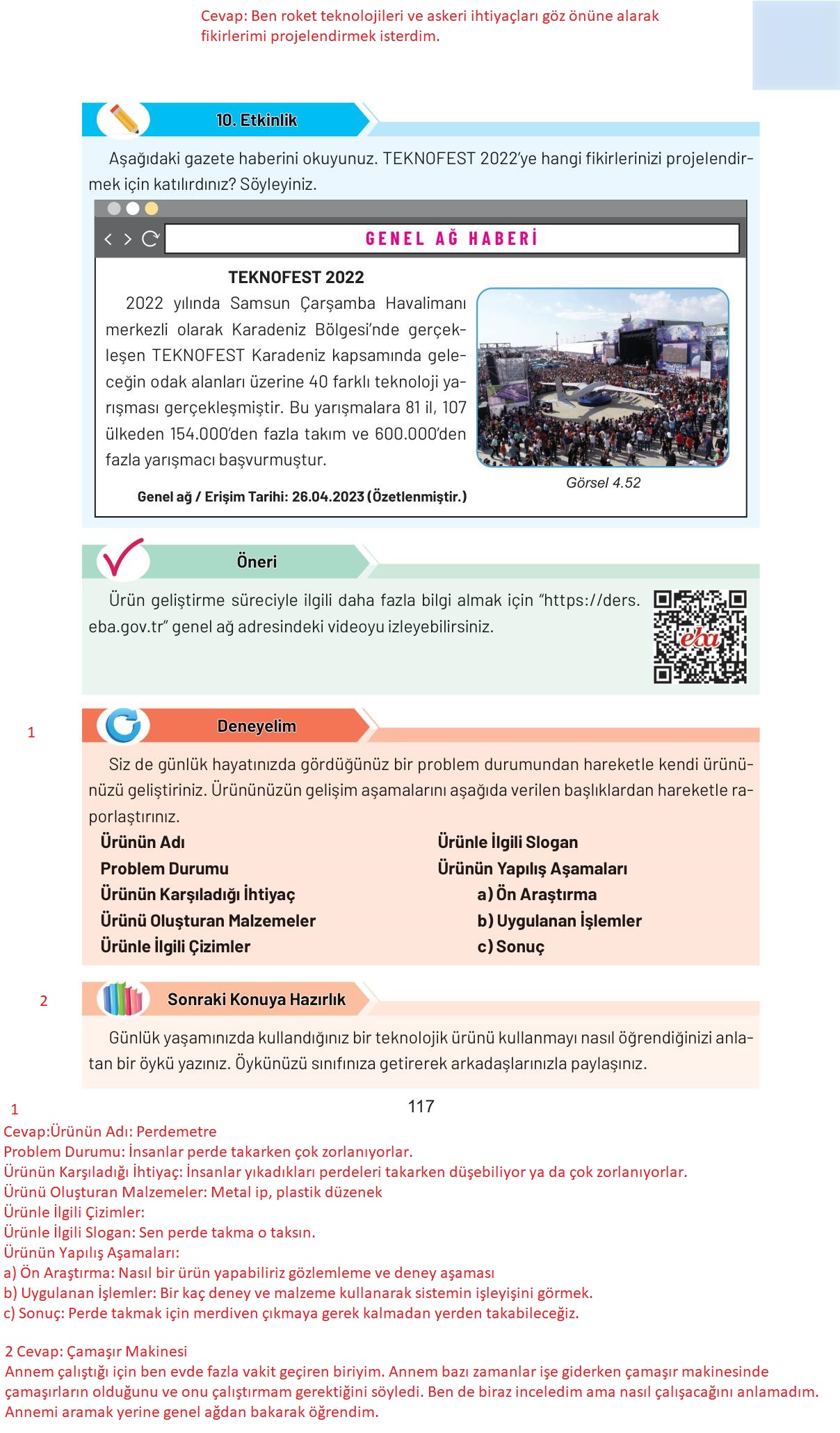 4. Sınıf Sosyal Bilgiler Ders Kitabı Ferman Yayıncılık Sayfa 117 Cevapları ...