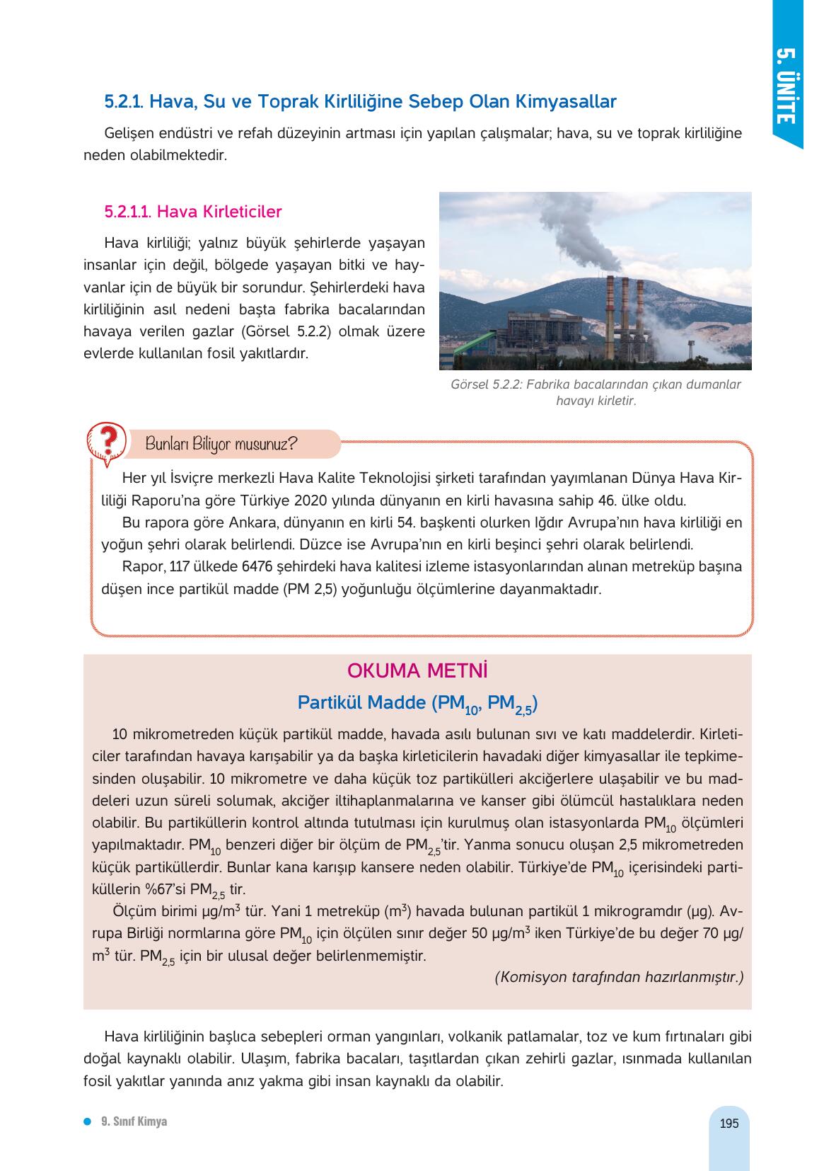 9. Sınıf Kimya Ders Kitabı Hecce Yayınları Sayfa 195 Cevapları – derskitabicevaplarim.com