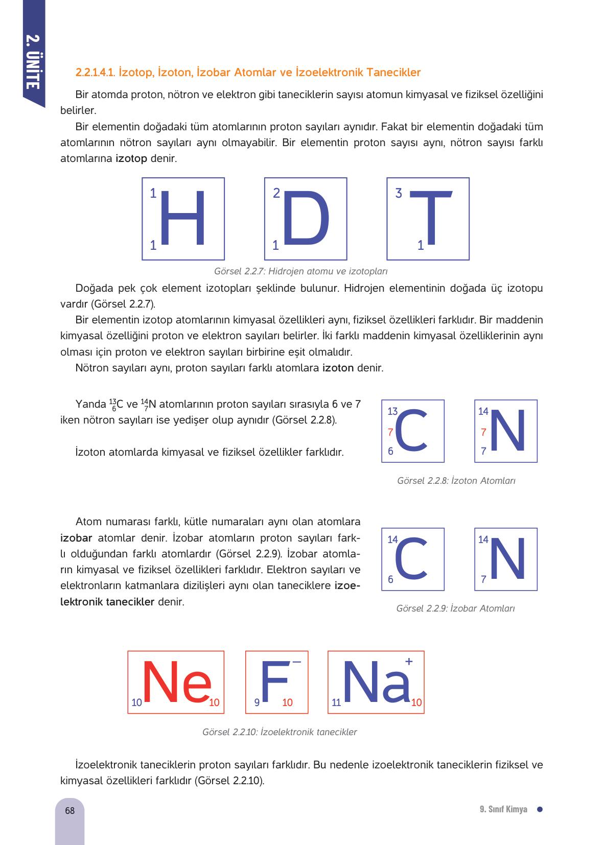 9. Sınıf Kimya Ders Kitabı Hecce Yayınları Sayfa 68 Cevapları – derskitabicevaplarim.com