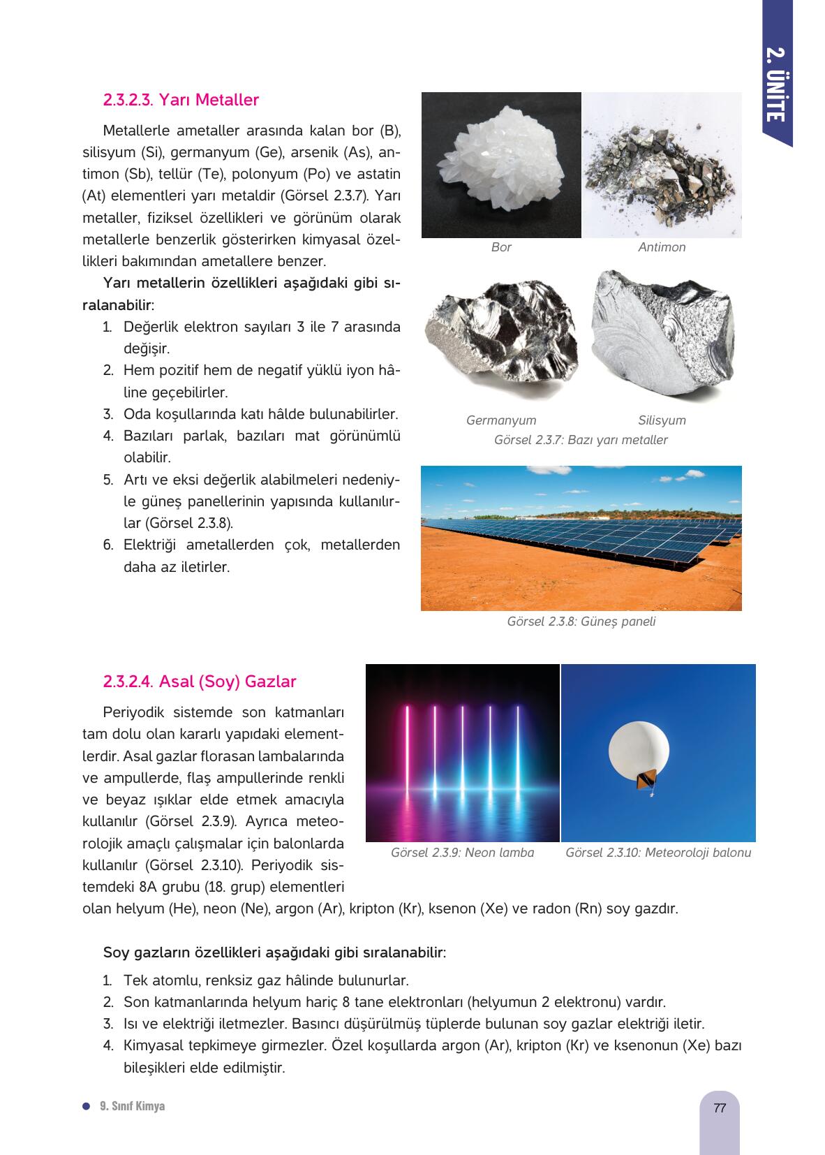 9. Sınıf Kimya Ders Kitabı Hecce Yayınları Sayfa 77 Cevapları – derskitabicevaplarim.com