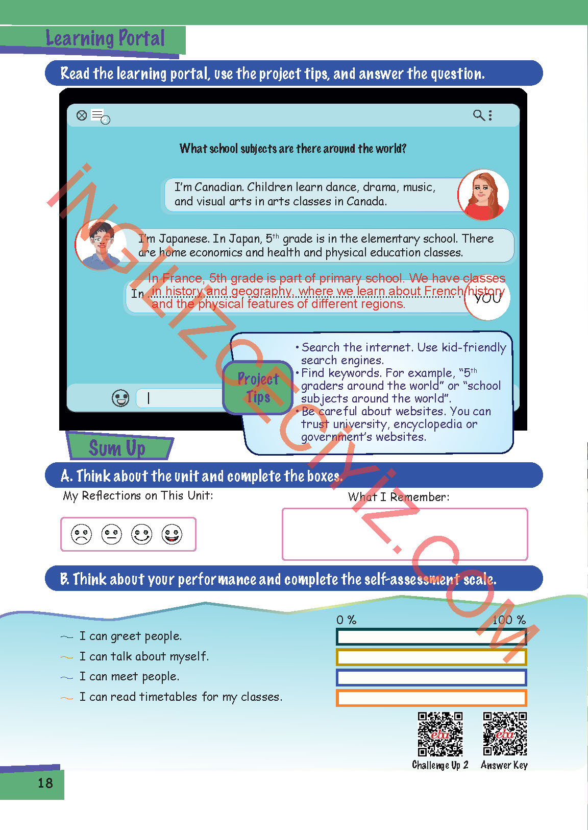 5. Sınıf Move Up 5 MEB Yayınları İngilizce Ders Kitabı Sayfa 18 ...