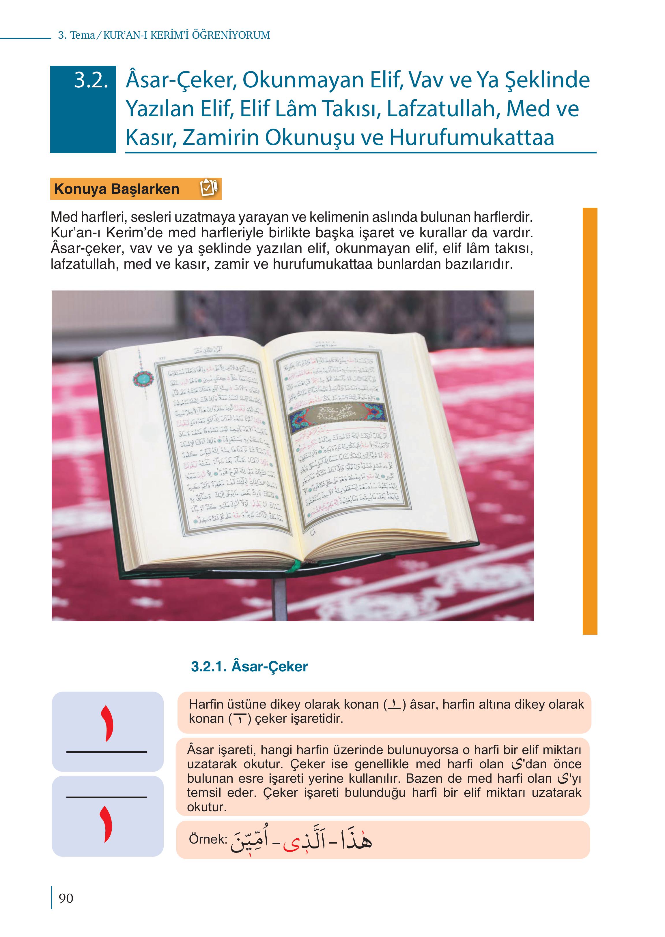 5. Sınıf Meb Yayınları Kur’an- Kerim Ders Kitabı Sayfa 90 Cevapları – derskitabicevaplarim.com