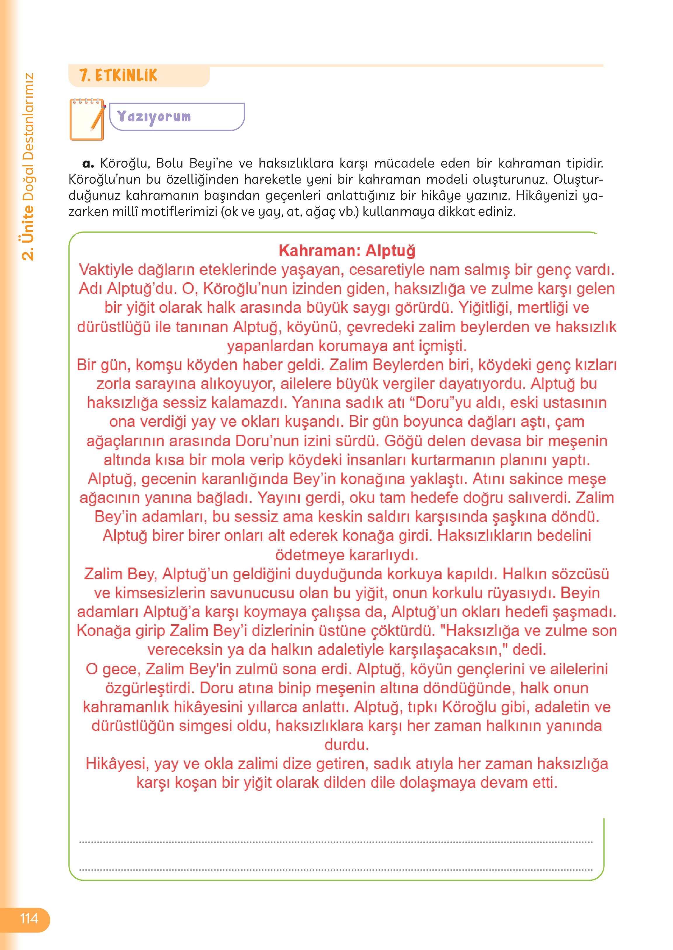 5. Sınıf Meb Yayınları Masal Ve Destanlarımız Ders Kitabı Sayfa 115 Cevapları ...