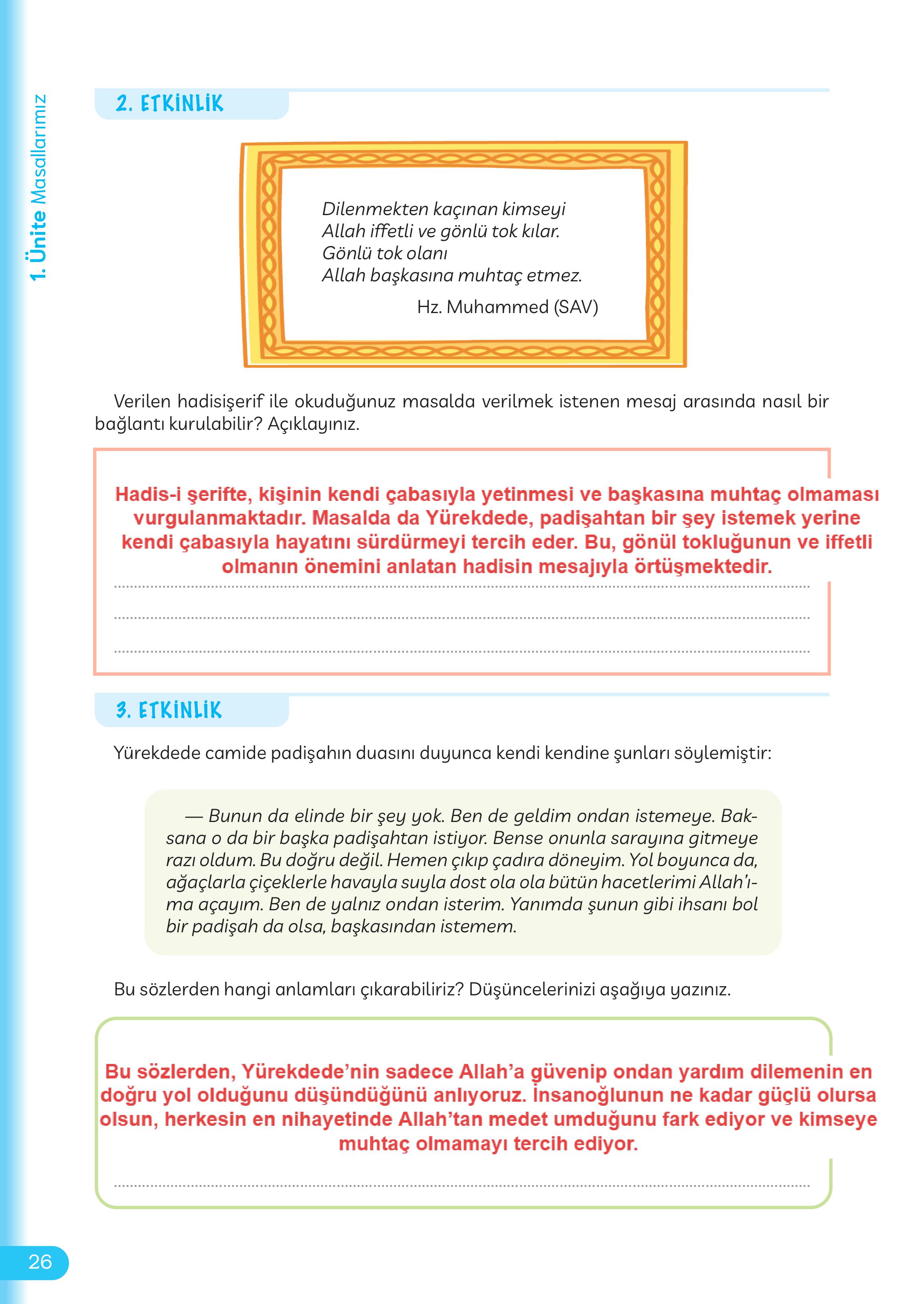 5. Sınıf Meb Yayınları Masal Ve Destanlarımız Ders Kitabı Sayfa 27 Cevapları ...