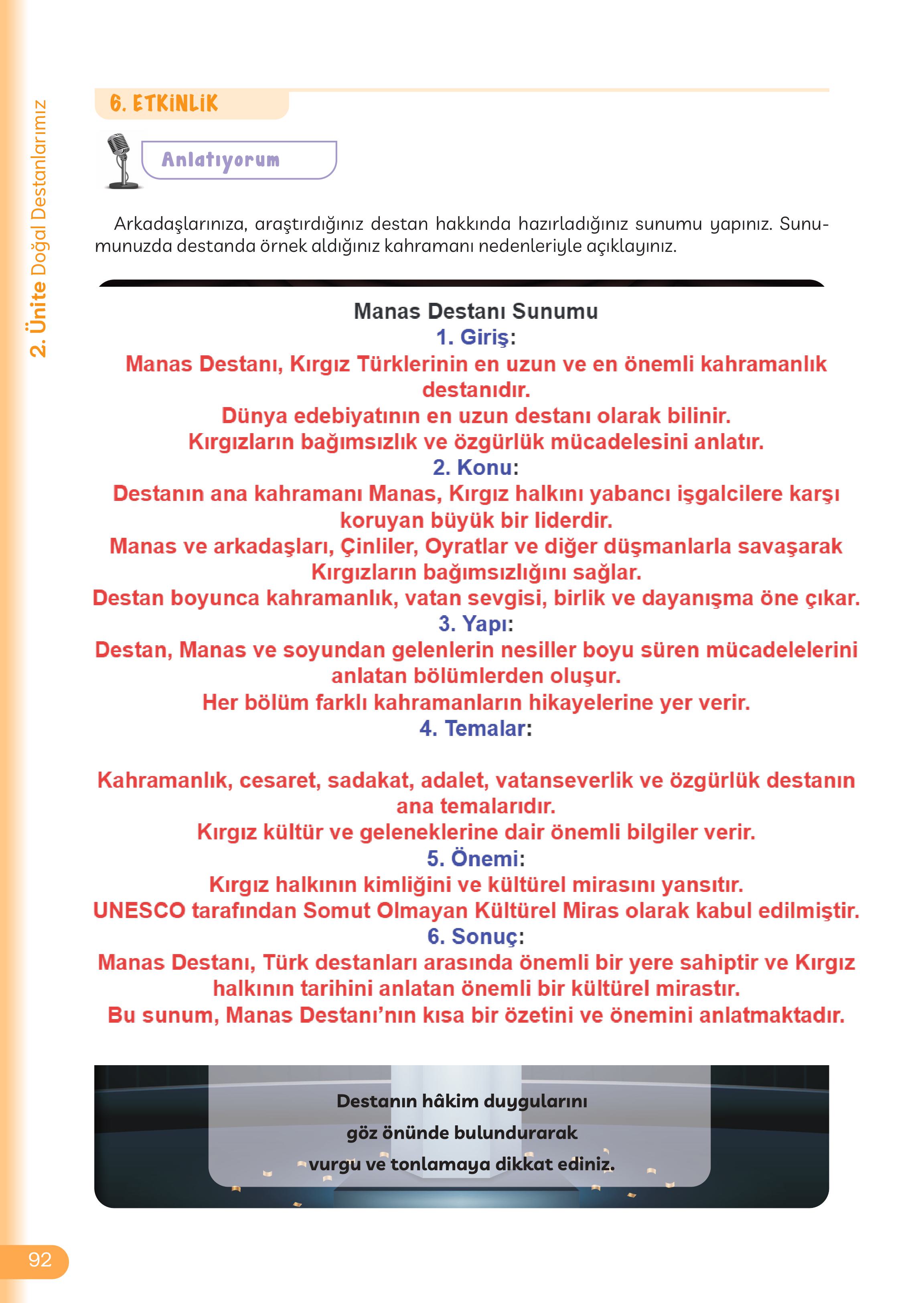 5. Sınıf Meb Yayınları Masal Ve Destanlarımız Ders Kitabı Sayfa 93 Cevapları ...