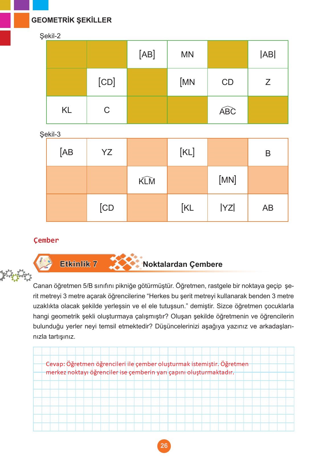 5. Sınıf Meb Yayınları Matematik Ders Kitabı Sayfa 26 Cevapları - derskitabicevaplarim.com