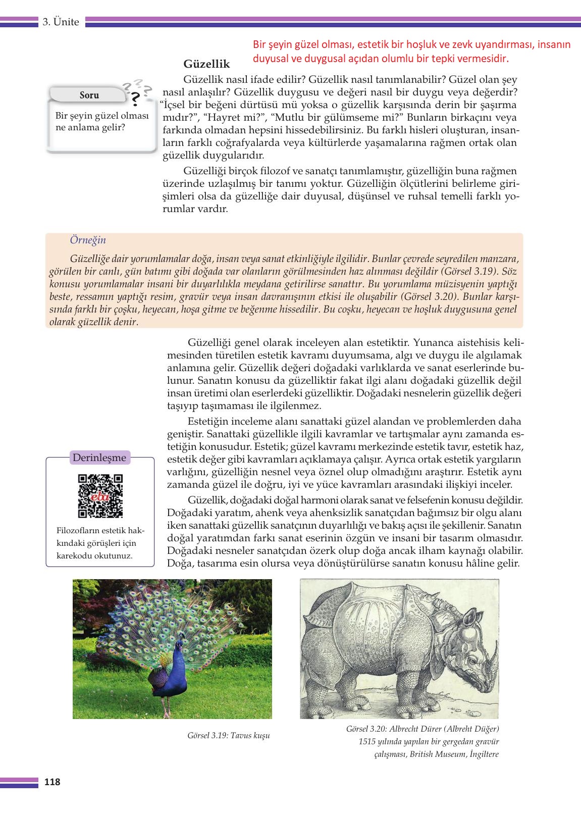 10. Sınıf Meb Yayınları Felsefe Ders Kitabı Sayfa 118 Cevapları – derskitabicevaplarim.com