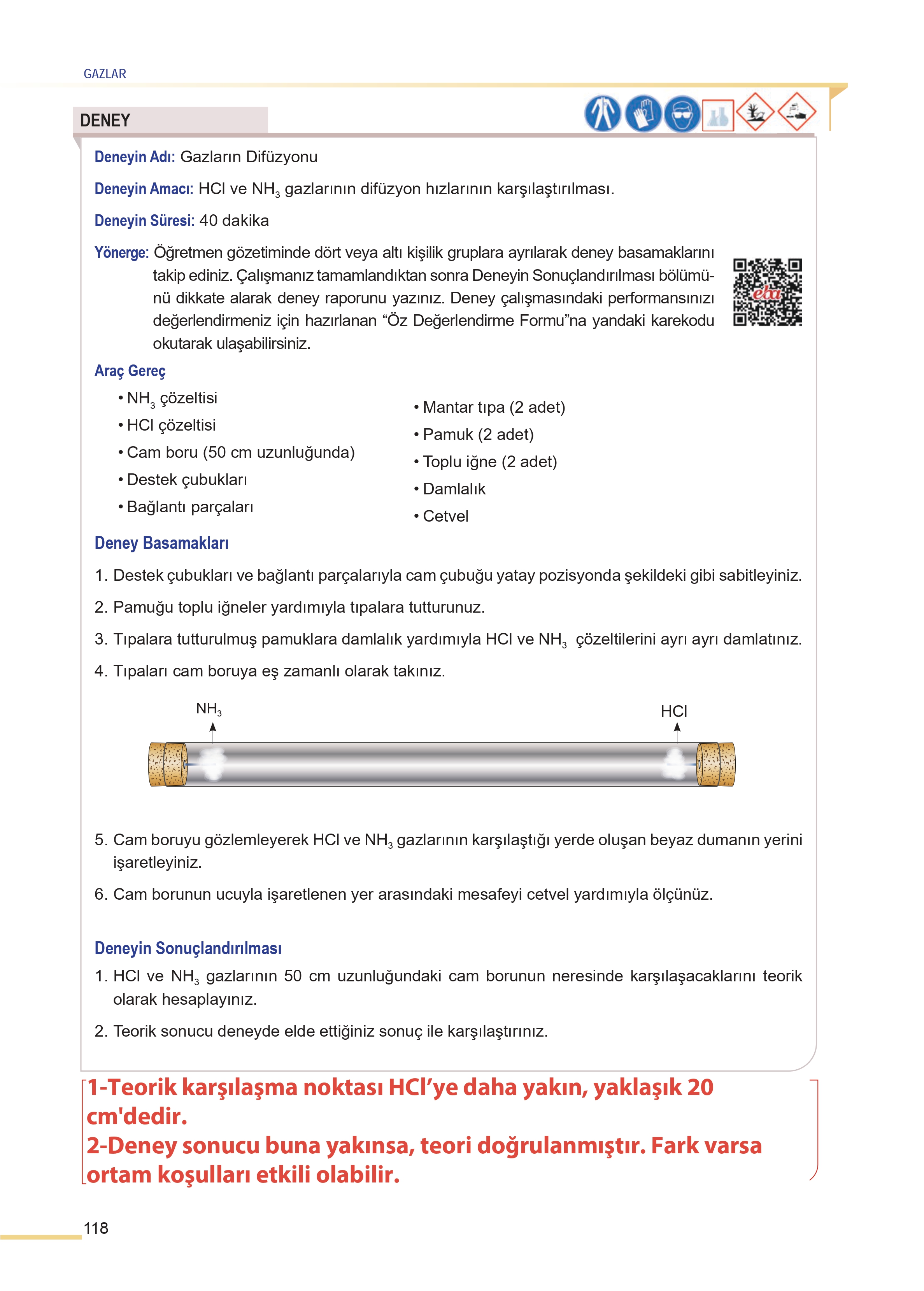11. Sınıf Meb Yayınları Fen Lisesi Kimya Ders Kitabı Sayfa 118 Cevapları – derskitabicevaplarim.com
